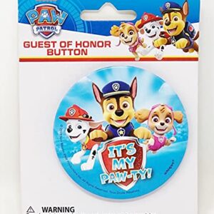 Paw Patrol It's My Paw-ty! Birthday Party Button (2.75 Inches)