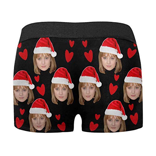 Custom Girlfriend Face Boxer Briefs Personalized I Licked it so it is Mine Christmas Underwear for Men