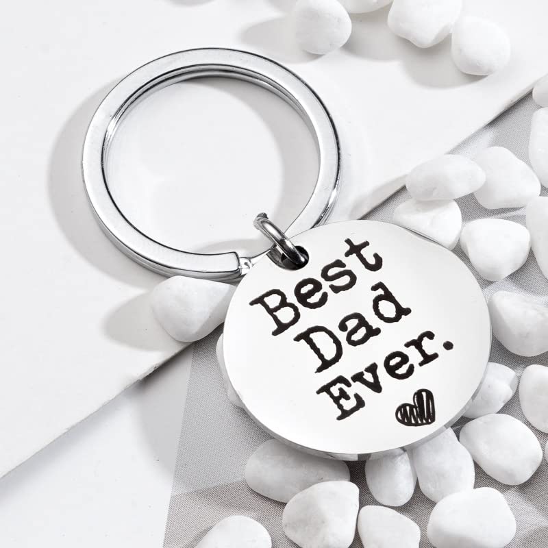 Daddy Gifts Keychain from Daughter Best Dad Ever Gifts for Dad Birthday Gift from Son Father's Day Gifts for Him