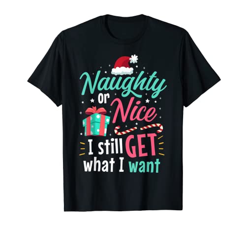 Naughty Or Nice List Christmas Stocking Stuffer Gifts T-Shirt