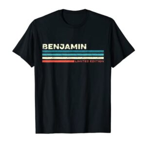 Mens Benjamin Customized Personalized Name Funny Birthday T-Shirt