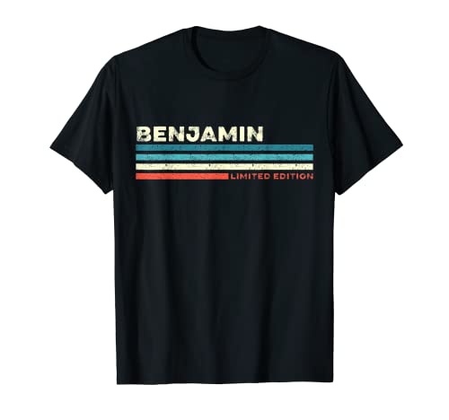 Mens Benjamin Customized Personalized Name Funny Birthday T-Shirt