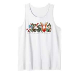 christian jesus the reason christmas stocking stuffer tank top