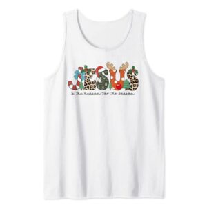 Christian Jesus The Reason Christmas Stocking Stuffer Tank Top