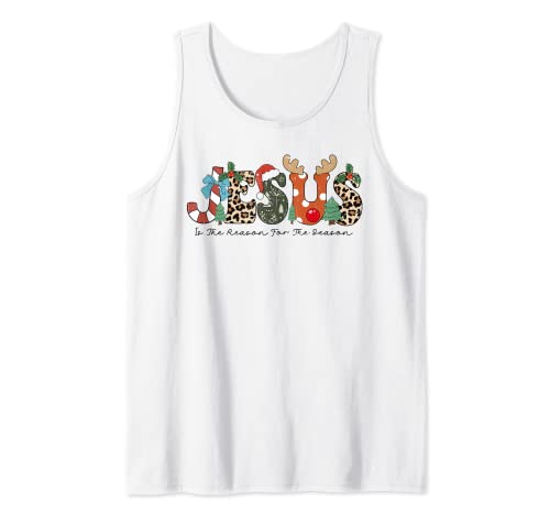 Christian Jesus The Reason Christmas Stocking Stuffer Tank Top