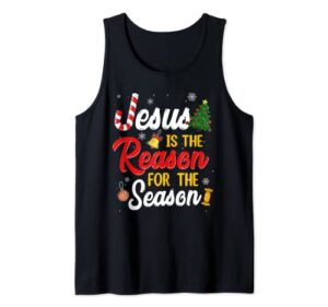 christian jesus the reason christmas stocking stuffer tank top