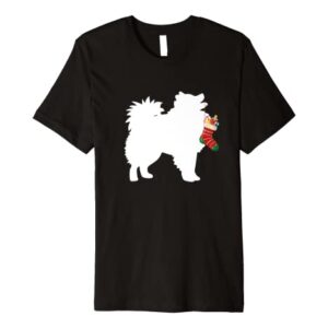 American Eskimo Christmas Stocking Stuffer Dog Premium T-Shirt