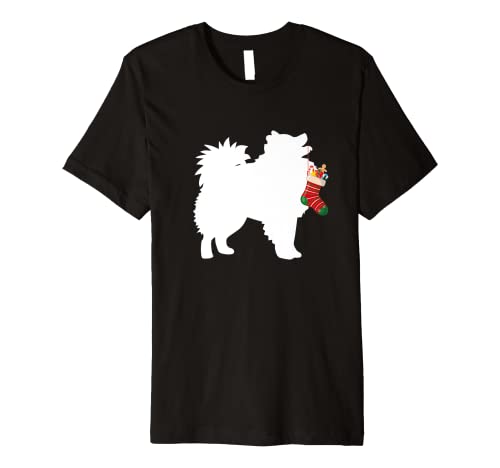 American Eskimo Christmas Stocking Stuffer Dog Premium T-Shirt