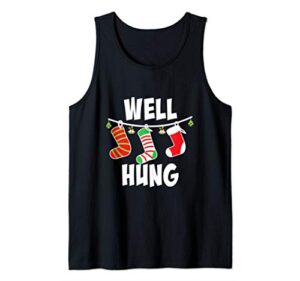 christmas stocking adult humor funny tank top