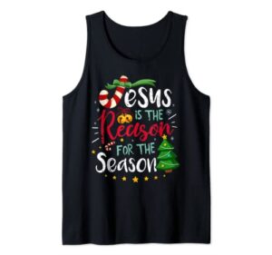 christian jesus the reason christmas stocking stuffer gift tank top