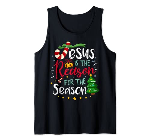 Christian Jesus The Reason Christmas Stocking Stuffer Gift Tank Top