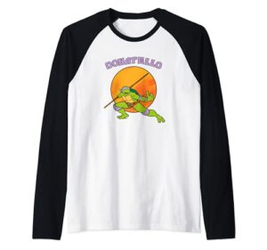 mademark x teenage mutant ninja turtles – donatello standing ready raglan baseball tee