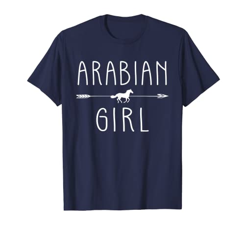 Arabian Horse Girl Shirt Gifts Horses Lover Riding Racing T-Shirt