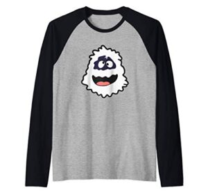 abominable snowman bumble funny fun christmas graphic design raglan baseball tee