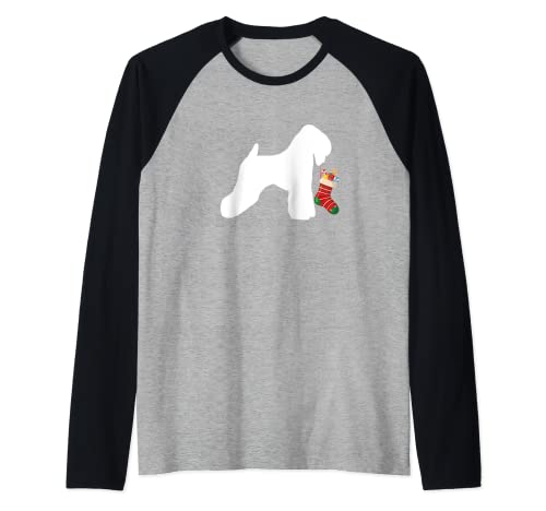 Wheaten Terrier Christmas Stocking Stuffer Dog Raglan Baseball Tee