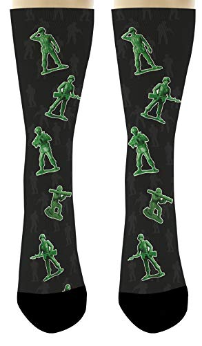 ThisWear Nostalgic Socks Toy Soldier Socks Army Crew Socks Little Green Army Men 1-Pair Novelty Crew Socks