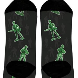 ThisWear Nostalgic Socks Toy Soldier Socks Army Crew Socks Little Green Army Men 1-Pair Novelty Crew Socks