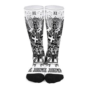 tarot card judgement socks for women socks for men crew socks for boys mid socks for girls stocking stuffers for teens casual athletic sport dress socks