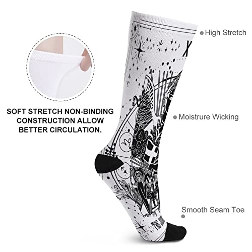 Tarot Card Judgement Socks for Women Socks for Men Crew Socks for Boys Mid Socks for Girls Stocking Stuffers for Teens Casual Athletic Sport Dress Socks