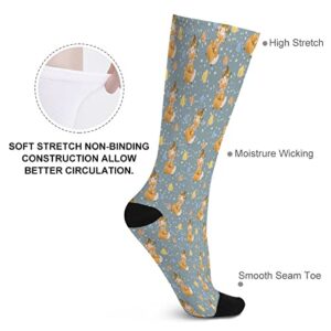 Autumn Fox In The Forest4 Socks for Women Socks for Men Crew Socks for Boys Mid Socks for Girls Stocking Stuffers for Teens Casual Athletic Sport Dress Socks