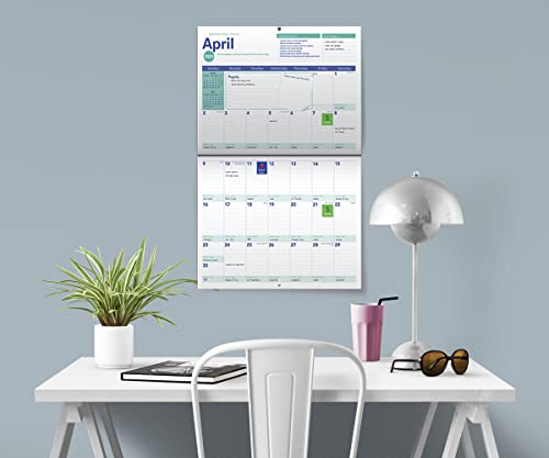 2023 Amy Knapp's Big Grid Family Organizer Wall Calendar: 17-Month Giant Fridge Planning Calendar for Mom with Stickers (Thru December 2023) (Amy Knapp's Plan Your Life Calendars)