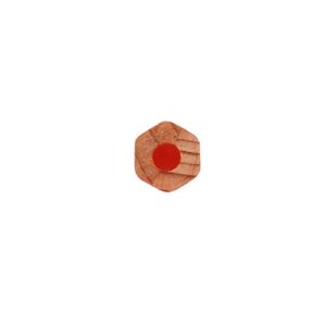 Uni-ball Vermilion Red and Prussian Blue Wooden Pencil - 5:5 - Hexagonal Body - Pack of 12 (japan import)