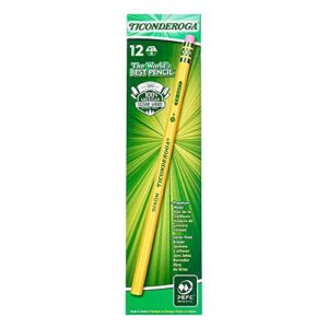 Ticonderoga Yellow Pencil, No.1 Extra Soft Lead, Dozen DIX13881