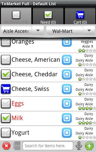 ToMarket Grocery Shopping List Pro