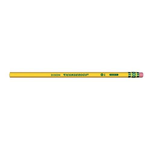 Ticonderoga #2 Pencils, Wood-Cased, 6 24-Count Hang-Tab Boxes, Total 144 Pencils, Yellow (13924) (13924N)