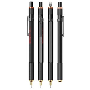 rOtring 800 Retractable Mechanical Pencil, 0.5 mm, Black Barrel (1904447)