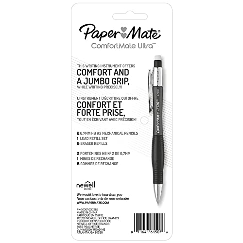 Paper Mate 1738796 Comfortmate Ultra Pencil Starter Set, Ast Brl; 0.7 Mm, Ref