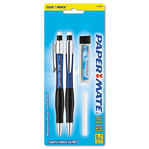 Paper Mate 1738796 Comfortmate Ultra Pencil Starter Set, Ast Brl; 0.7 Mm, Ref