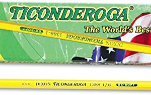 Ticonderoga Yellow Pencil, No.1 Extra Soft Lead, Dozen DIX13881 (2-Pack)