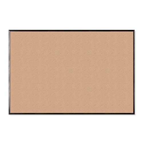 U Brands Cork Bulletin Board, 47 x 70 Inches, Black Aluminum Frame (2882U00-01)