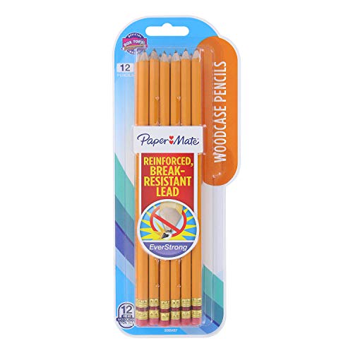 Paper Mate EverStrong Woodcase Pencils, 12-Count