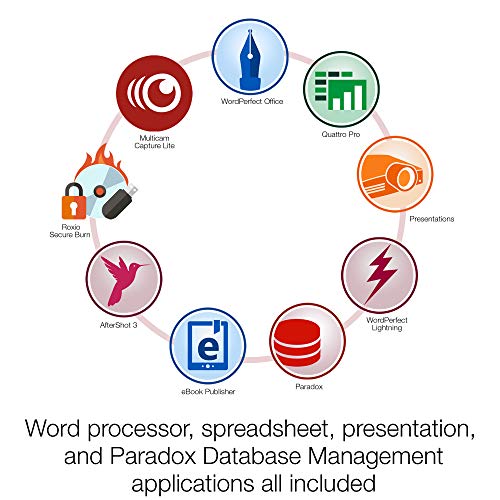 Corel WordPerfect Office 2020 Professional Upgrade | Word Processor, Spreadsheets, Presentations, Paradox Database Management Documents, Letters, Contracts, Pleading papers, eBooks [PC Download] [Old Version]