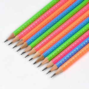 WEIBO Bear Claw Pencils (Pack Of 12) - Fat, Thick, Strong, Triangular Grip Pencils, Graphite, HB Lead With Eraser - Suitable For Kids, Art, Drawing, Drafting, Sketching & Shading (XL)