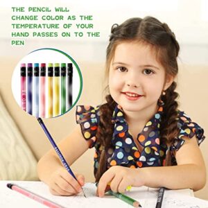 60 Pcs Inspirational Pencils Personalized Pencils with Name Cute Pencils Motivational Pencils for Student Color Changing Mood Pencils Heat Activated Pencils for Kids School (Multicolor)