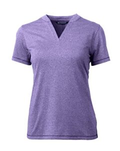 cutter & buck forge stretch womens blade top, college purple heather, xxxl