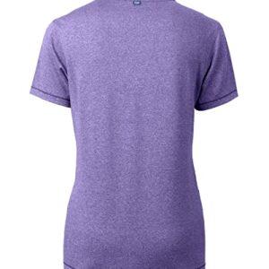 Cutter & Buck Forge Stretch Womens Blade Top, College Purple Heather, XXXL