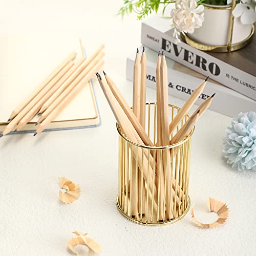 Fumete Natural Wooden Pencils Hexagonal Grip Pencils HB Graphite Pencil Pack Wood Pencils for Classroom Office (100 Pieces)