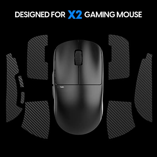 Pulsar Gaming Gears X2 Wireless Anti Slip Mouse, Anti-Slip Tape Set, Polymer, Ultra Thin, Clean Removable 3M Tape for X2, Thin Type