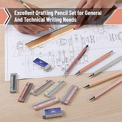 Mr. Pen- Boho Mechanical Pencil Set with Lead and Erasers Refills, 6 Pack, Boho Theme, 0.5mm & 0.7 mm, Cute Pencils, Cute Mechanical Pencil, Pastel Pencils, Led Pencils 0.7mm, Aesthetic Pencils