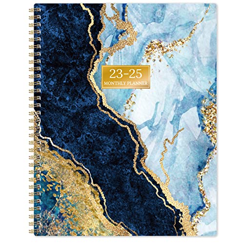 2023-2025 Monthly Planner/Calendar - Jul. 2023 - Jun. 2025, 2 Year Monthly Planner 2023-2025, 9" × 11" Calendar Planner 24 Months with Tabs, Twin-Wire Binding, Double-Side Pocket, Holiday ＆ Note Pages