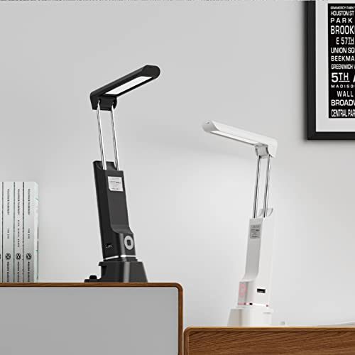 CALMIRTH Multi-Function LED Desk lamp, Desk lamp and Flashlight can Switch Modes at Will. The Built-in Battery is 5000mA, which can Charge The Mobile Phone at Any time