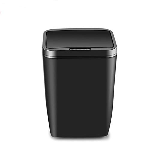 WENLII Automatic Intelligent Induction Trash Can Household Kitchen Bedroom Bathroom Trash Plastic Bin 12L