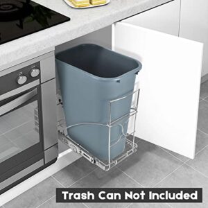 Aismio Pull Out Trash Can Under Cabinet, Kitchen Adjustable Sliding Waste Bin Frame, Cabinet Garbage Can Pull Out for Kitchen Under Counter, Trash Can Not Included