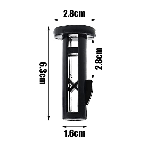 Trash Can Latch，6 Pcs Rash Can Latch 62mmx16mm Black Plastic Fit for 240L Household and Commercial Wheelie Trash Bins