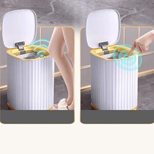 UNNIQ Trash can, Smart Sensor Garbage Bin Kitchen Bathroom Toilet Trash Can Best Automatic Induction Waterproof Bin with Lid