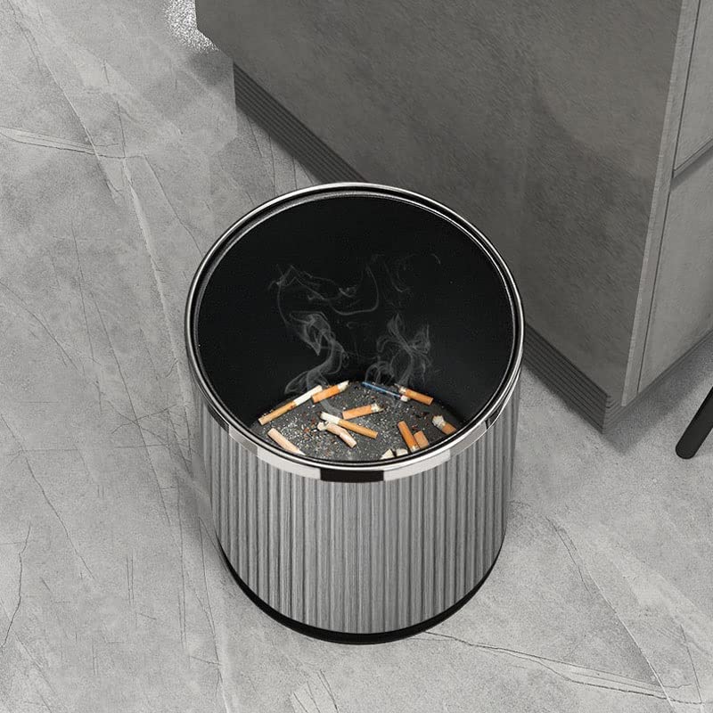 DHTDVD Trash Can Bin Living Room Household Simple and Creative Bathroom Kitchen Light Office Cleaning